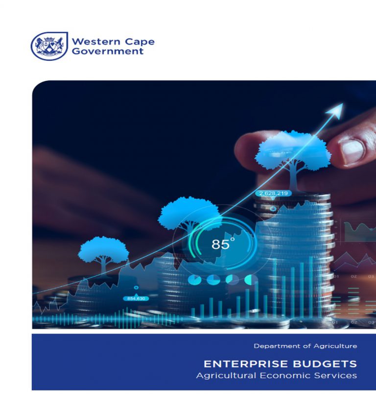 Enterprise Budgets - Western Cape Department of Agriculture