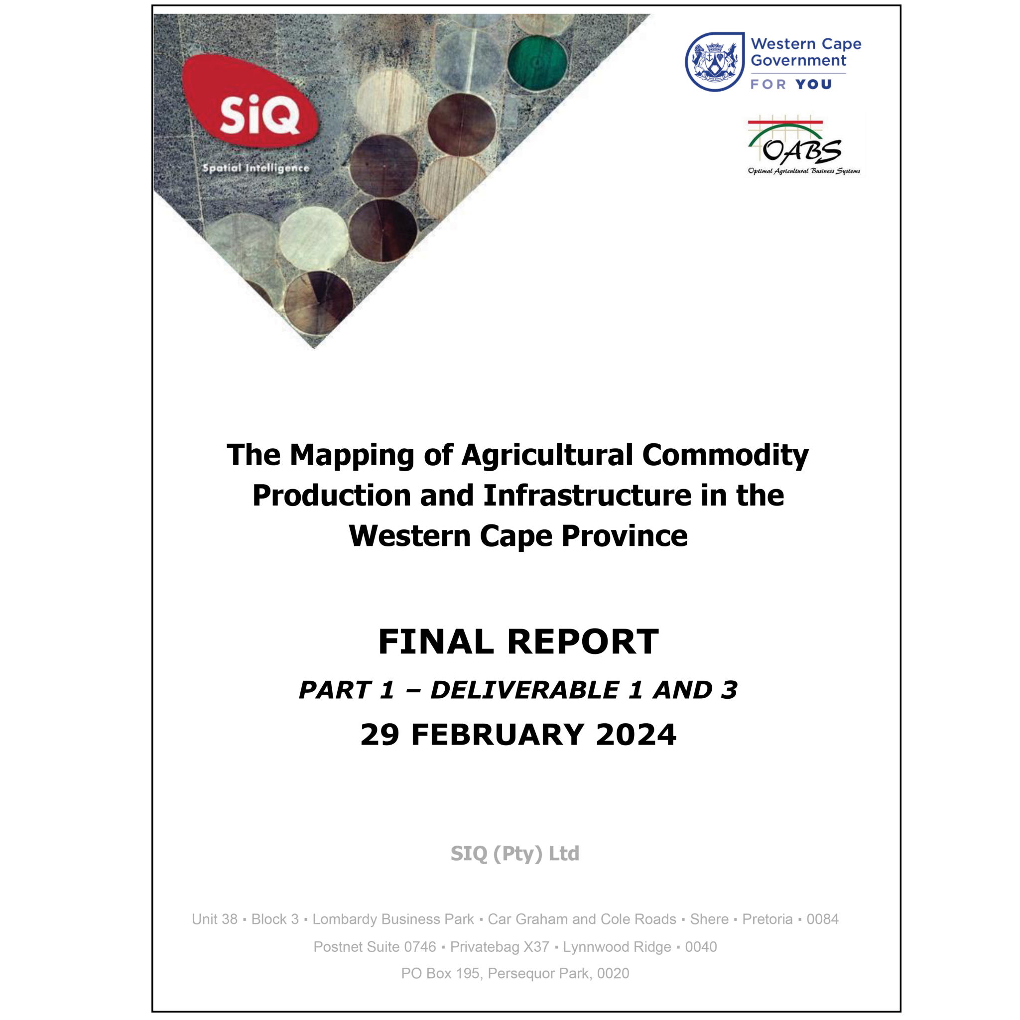 WCDoA Mapping of Agricultural Commodity - Final Report Part 1 - Western ...
