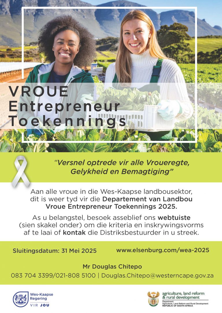 WEA 2025 – Western Cape Department of Agriculture