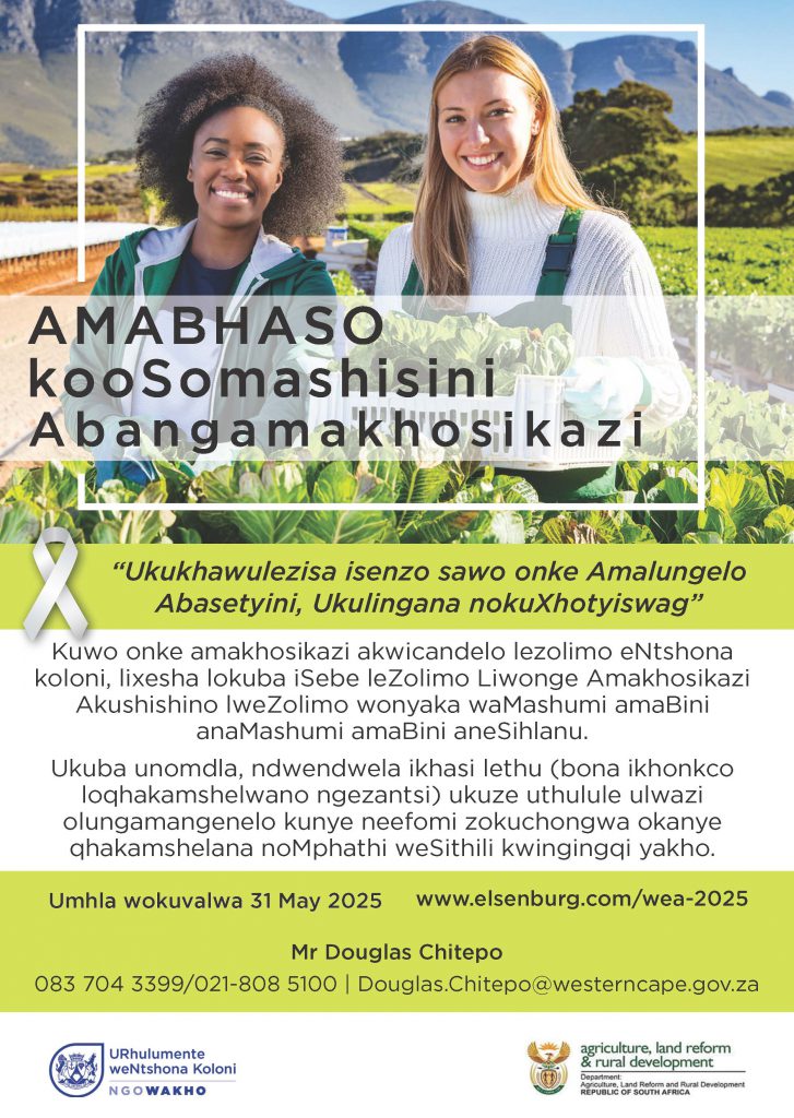 WEA 2025 – Western Cape Department of Agriculture